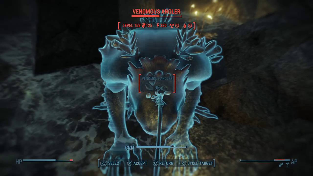 Fallout 4: Far Harbor First Angler Fish Encounter - YouTube