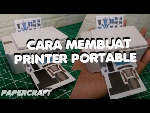 Tutorial Build Papercraft Printer Hp Deskjet Aio - YouTube