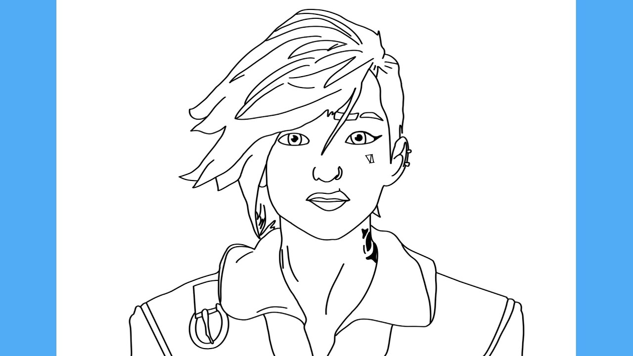 HOW TO DRAW VI (VIOLET) - ARCANE (League of Legends) - YouTube