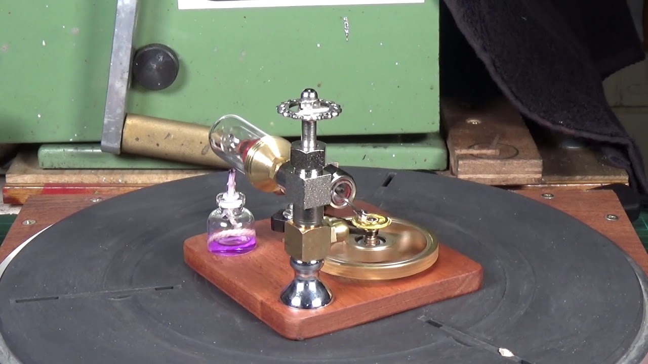 Chinese Horizontal Flywheel Stirling Engine - YouTube