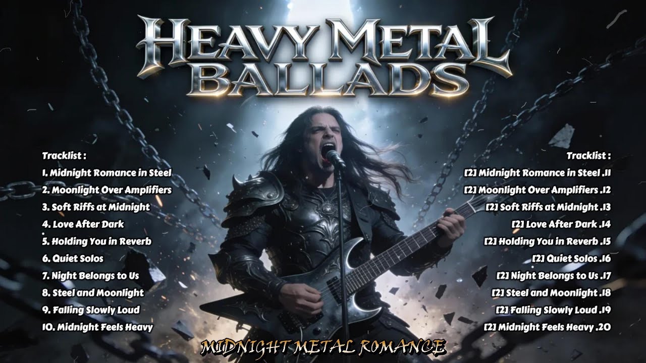 Heavy Metal Ballads Playlist 2026 🌙 Midnight Romance Metal for Focus ...