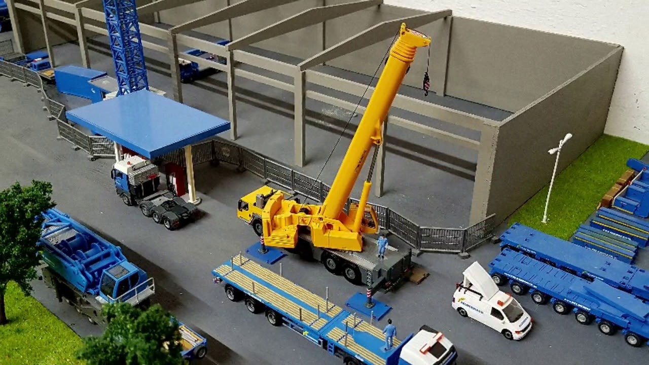 Eigenbau Fahrzeughallen in 1:87 - YouTube