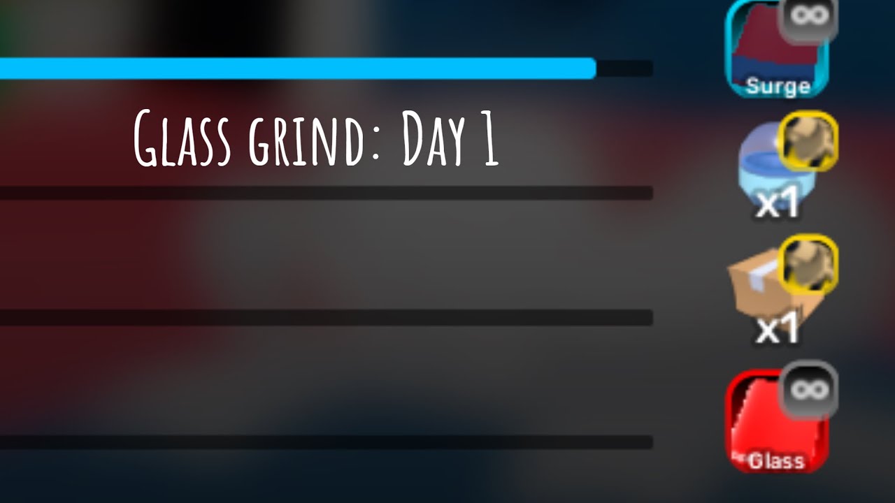 Roblox Rivals Glass Grind: Day 1 - YouTube