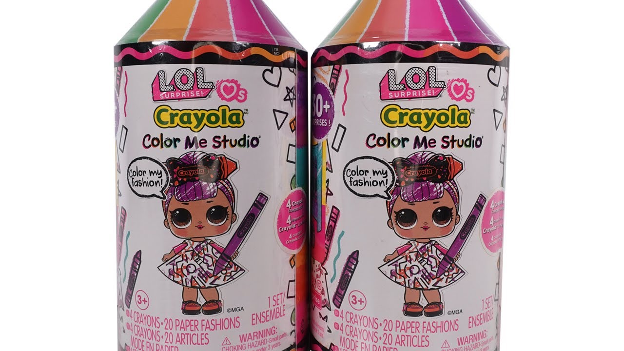 LOL Surprise Loves Crayola Color Me Studio Mystery Capsule Blind Box ...