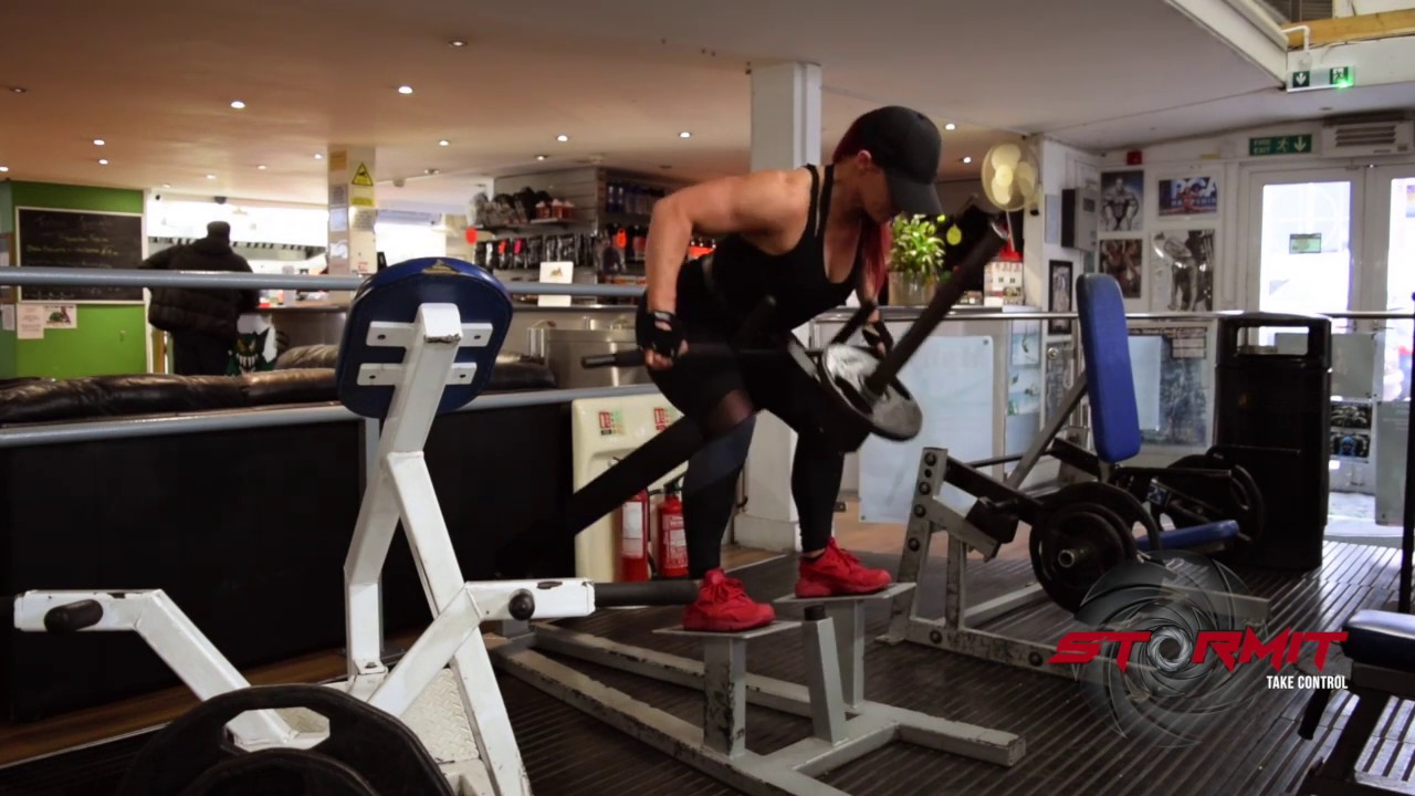 T Bar Row wide grip - YouTube