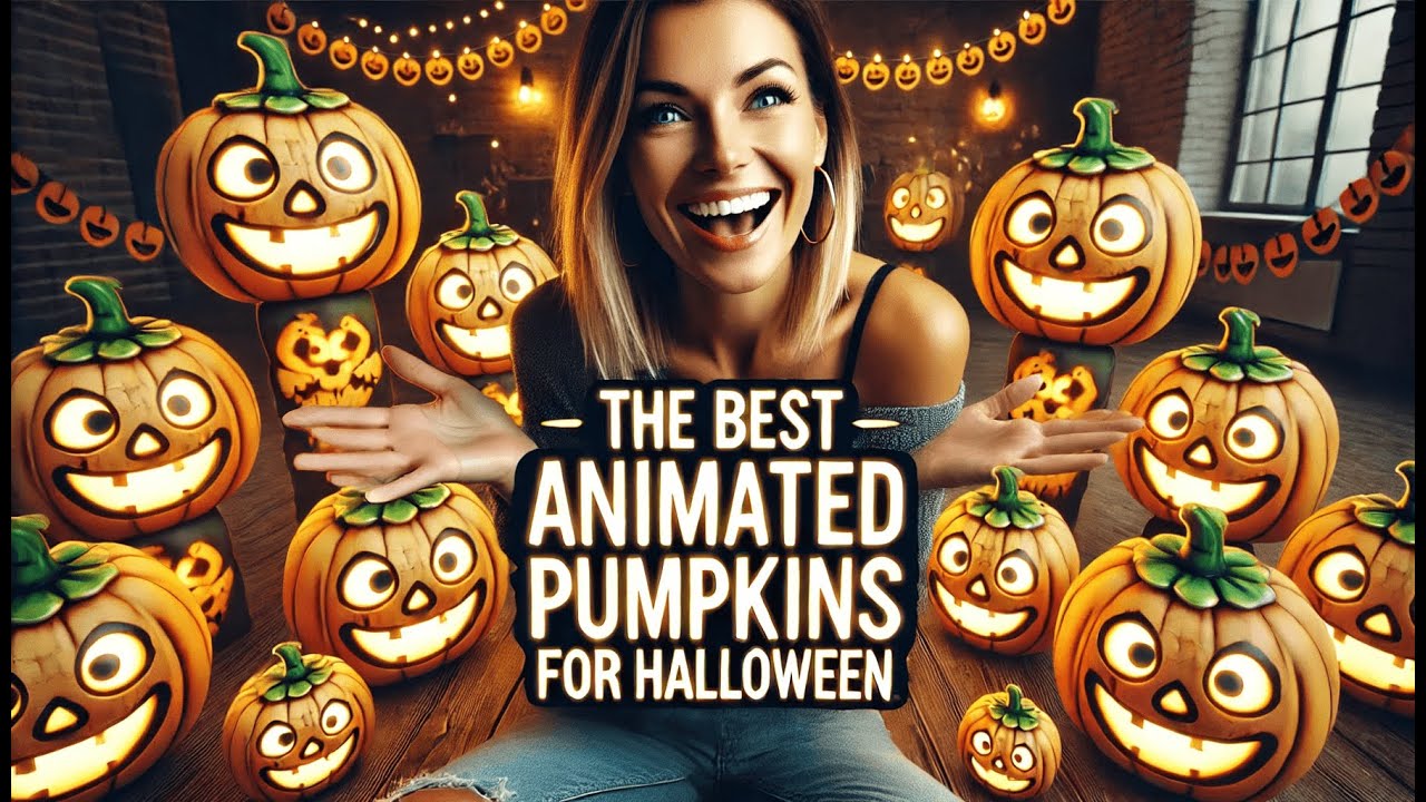 🎃 ANIMAT3D Inflatable 5 Foot Tall Talking Animated Pumpkin | Best ...