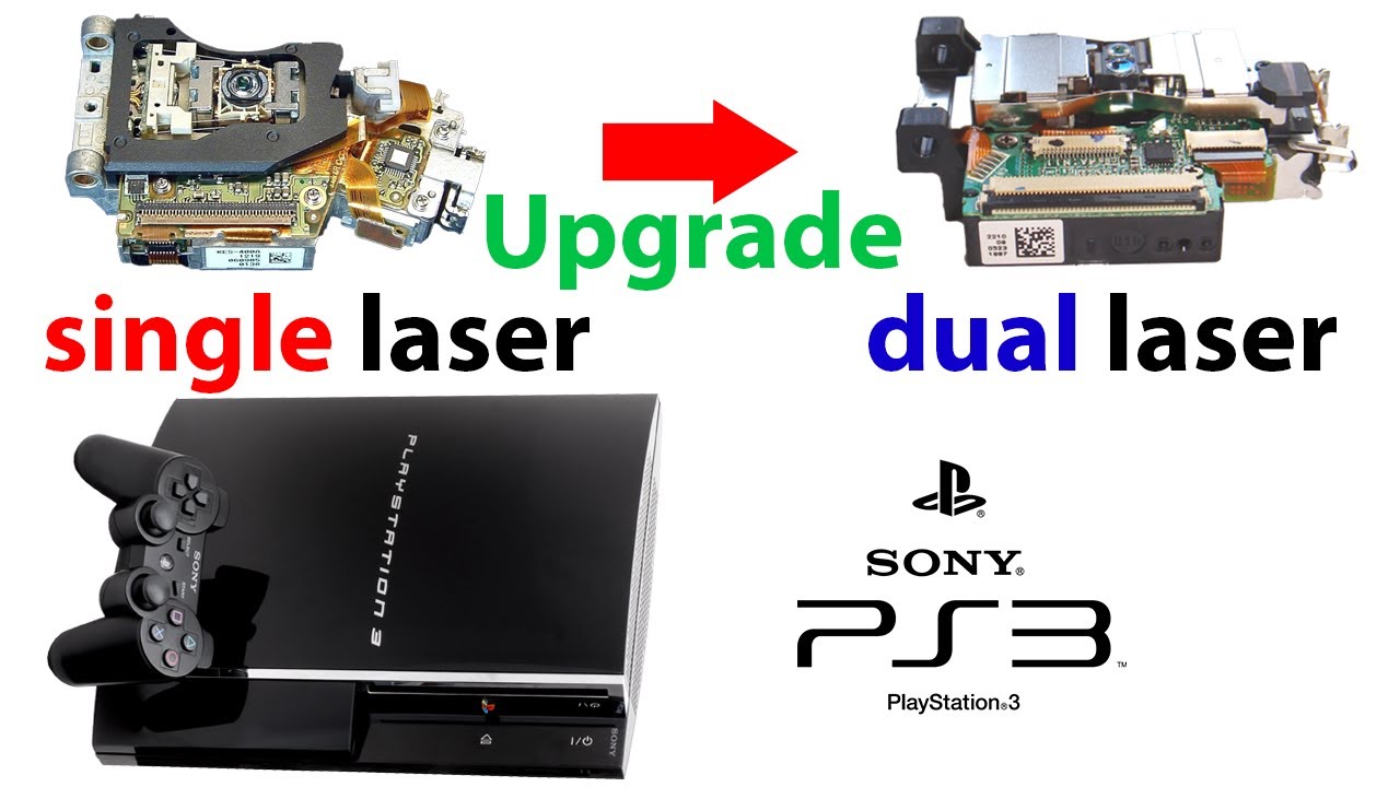 Dead FAT PS3 laser? Don't replace, just upgrade! - YouTube