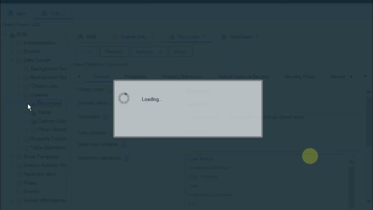 How to Create Document Class & Property in IBM FileNet ACCE - YouTube