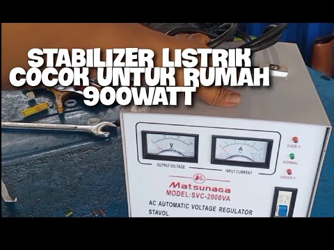STABILIZER LISTRIK COCOK UNTUK RUMAH 900WATT - YouTube