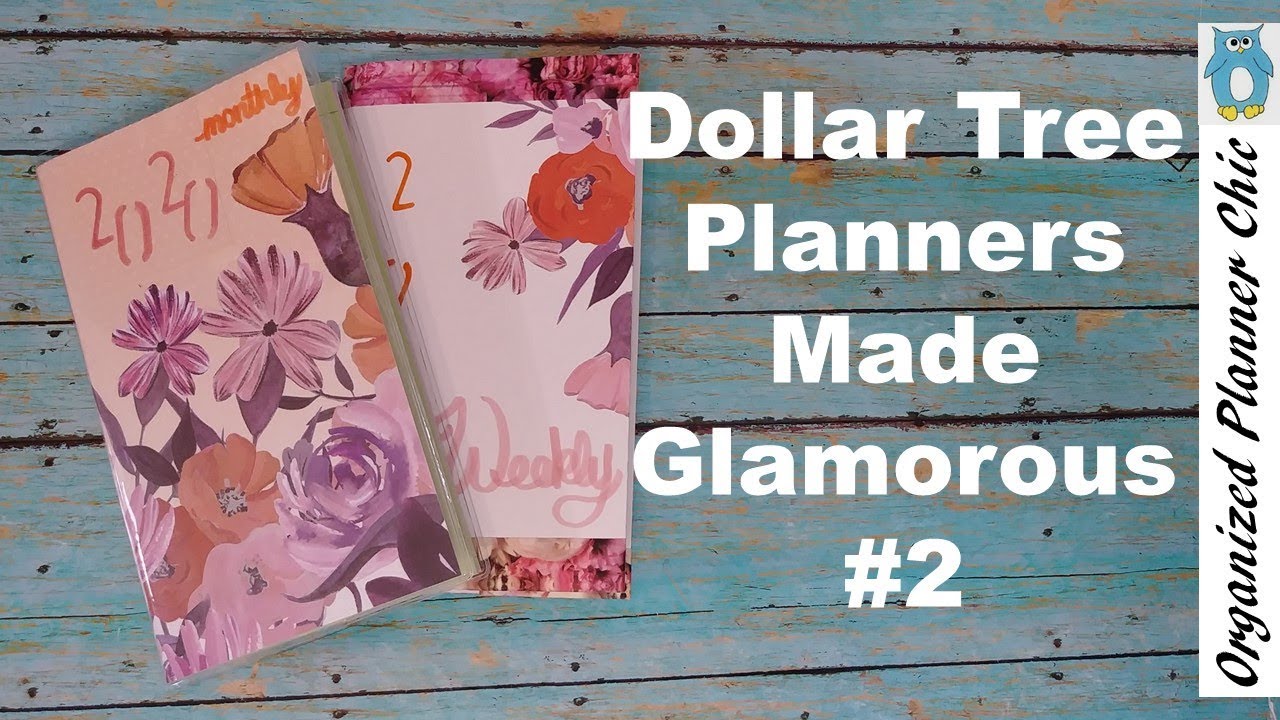 Dollar Tree Planners Made Glamorous #2 | Budget Planner | DIY Planner ...