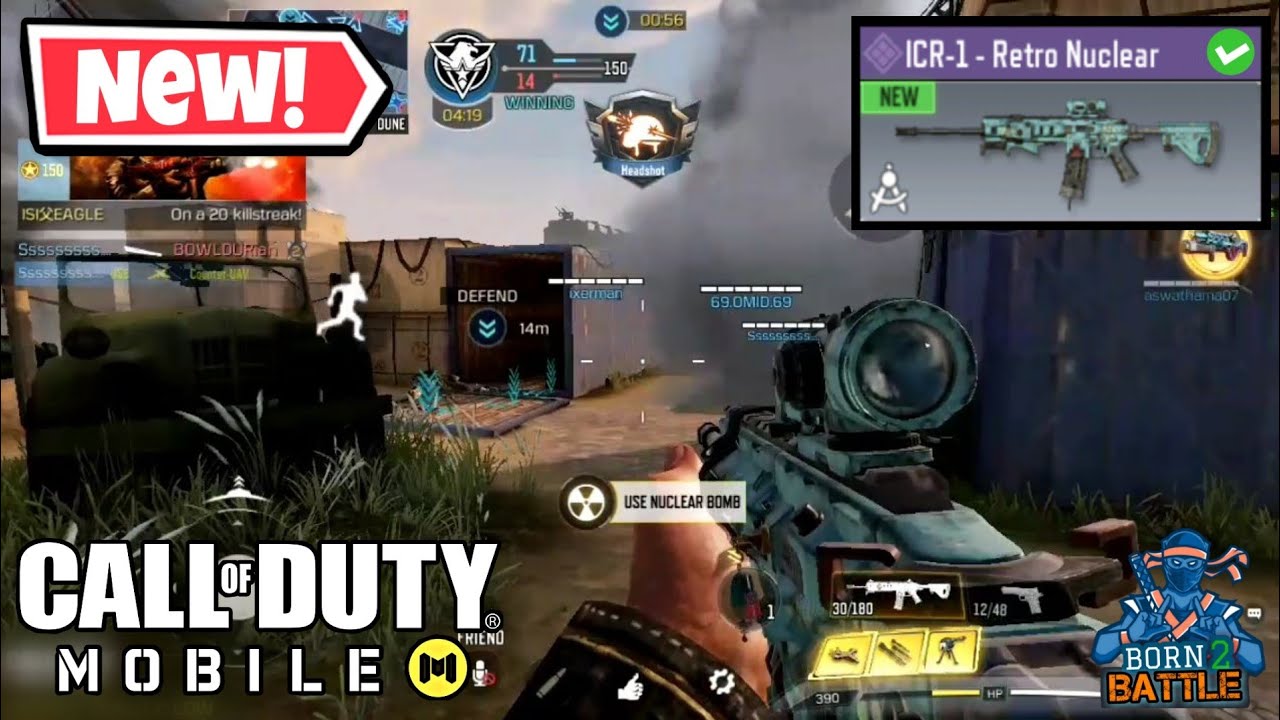 CODM | *NEW* ICR-1- Retro Nuclear Skin | GAMEPLAY (FreeToUse) - YouTube