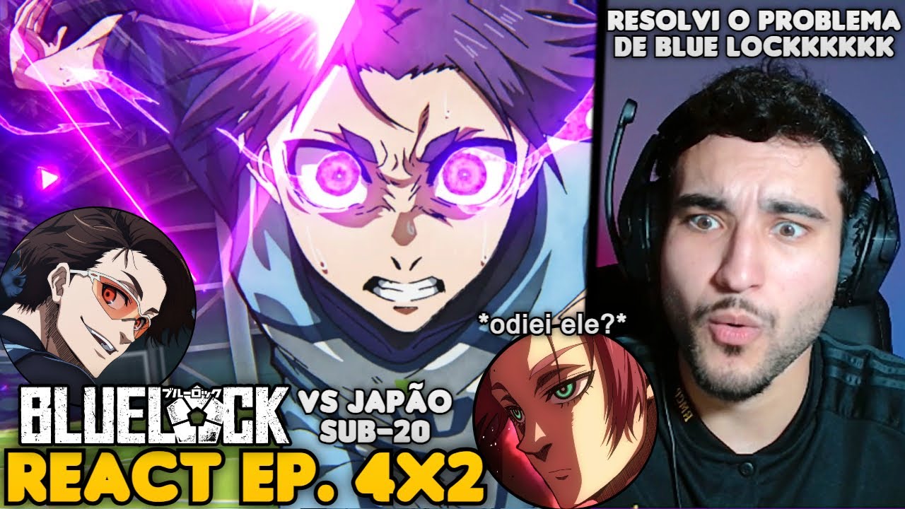 BLUE LOCK ME DEIXOU DOIDO!!! React Blue Lock EP. 4 Temporada 2 - YouTube