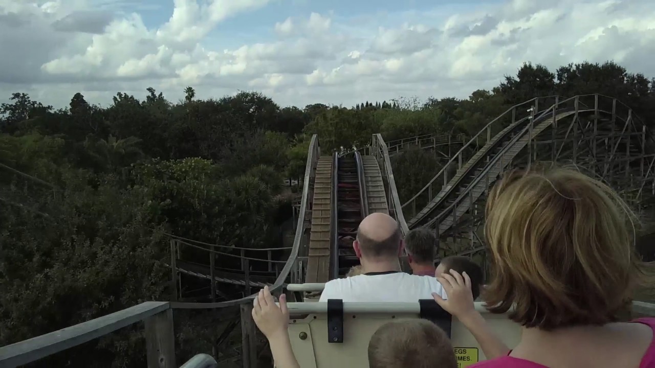 Coastersaurus Wooden Roller Coaster On Ride POV HD | Legoland Florida ...