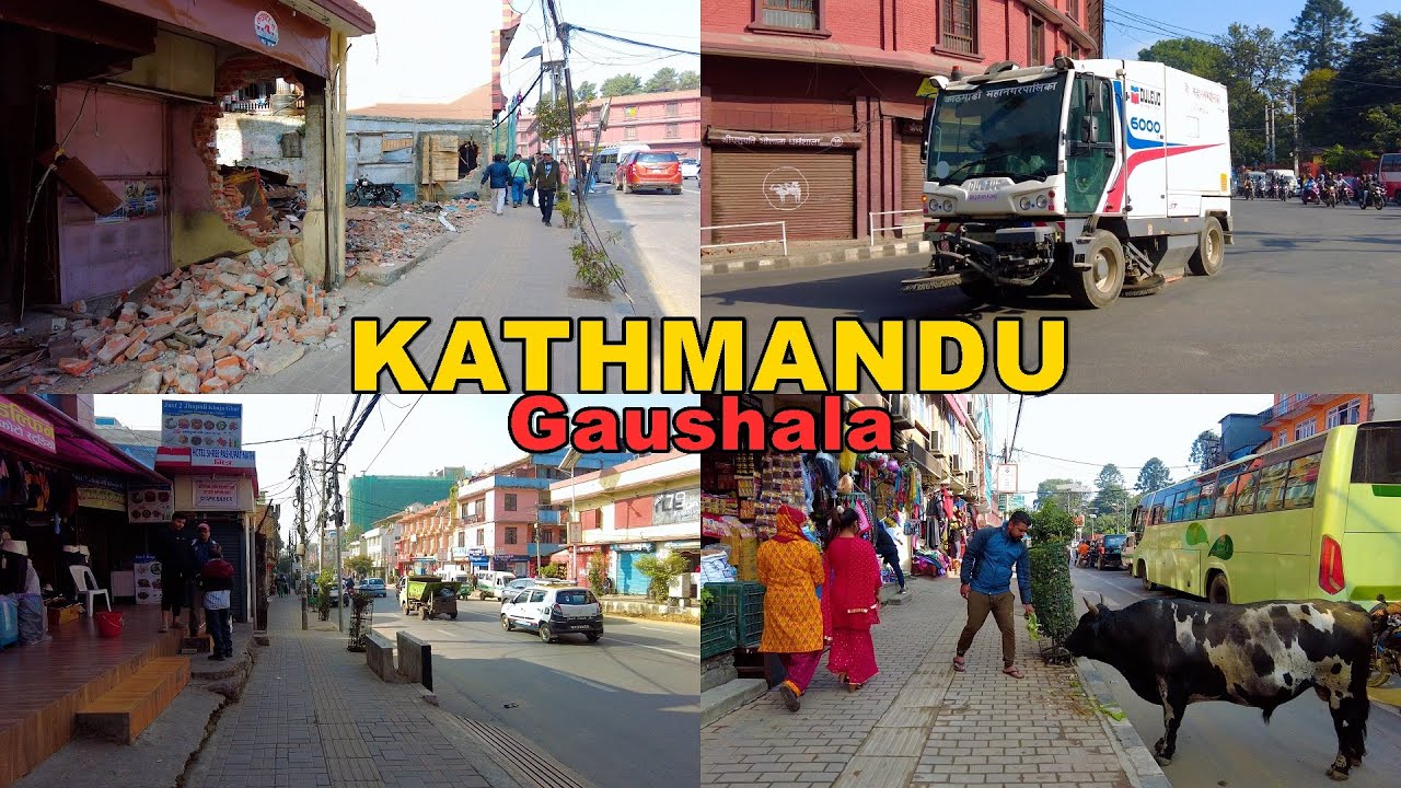 🇳🇵Kathmandu GAUSHALA Area After Mayor BALEN Action in Nepal 2024 🇳🇵 ...