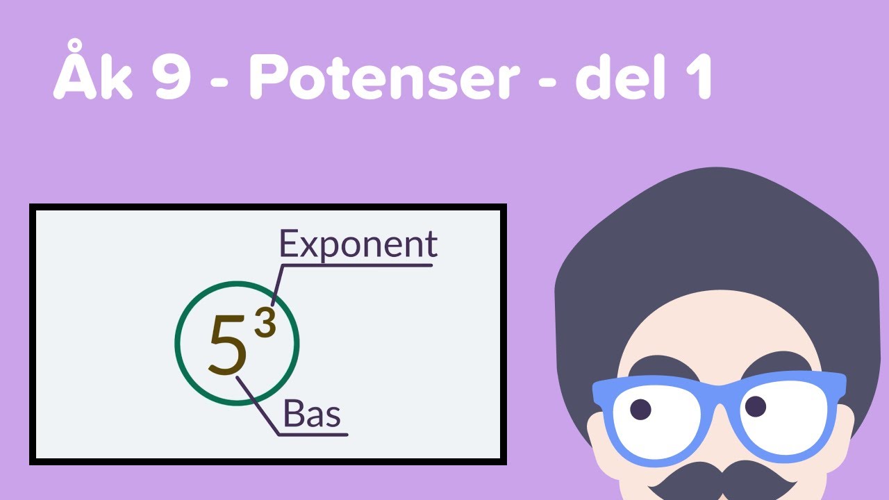 Åk 9 - Potenser - YouTube