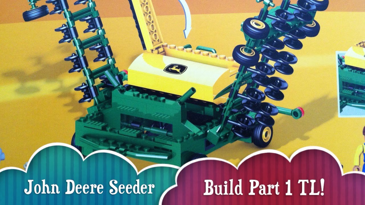 TL Part 1 Building John Deere Mega Bloks Crew Seeder Building Toy With ...
