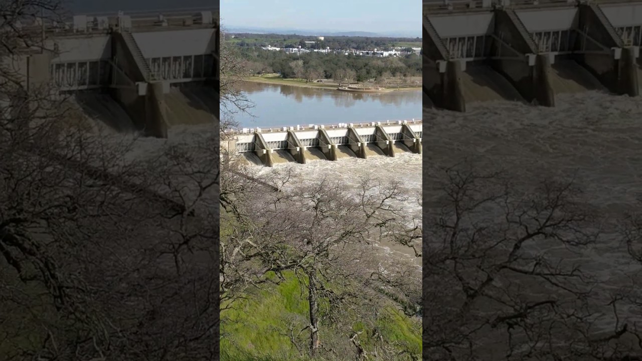 Nimbus Dam Feb 2017 American River - YouTube