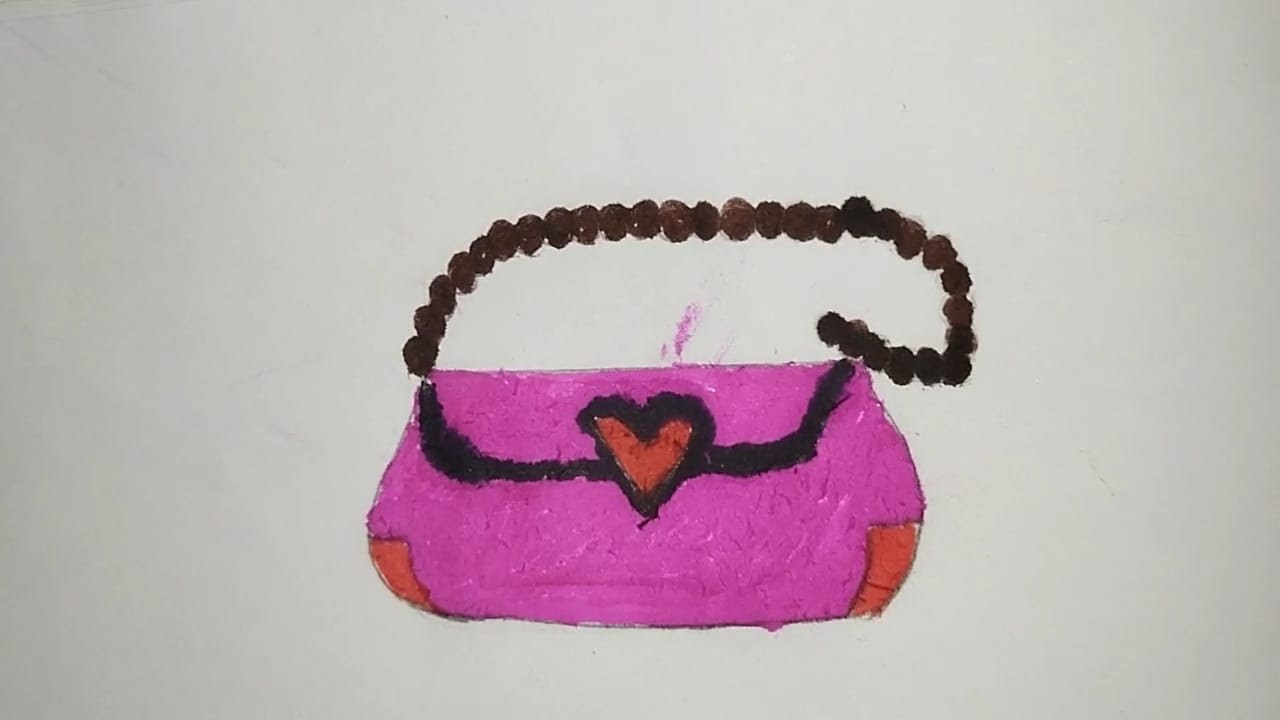 How to draw a handbag 👜 drawing // Easy handbag drawing - YouTube