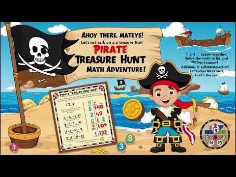 Pirate Treasure Math Quest: Counting Our Way to Gold | X Marks the Spot ...