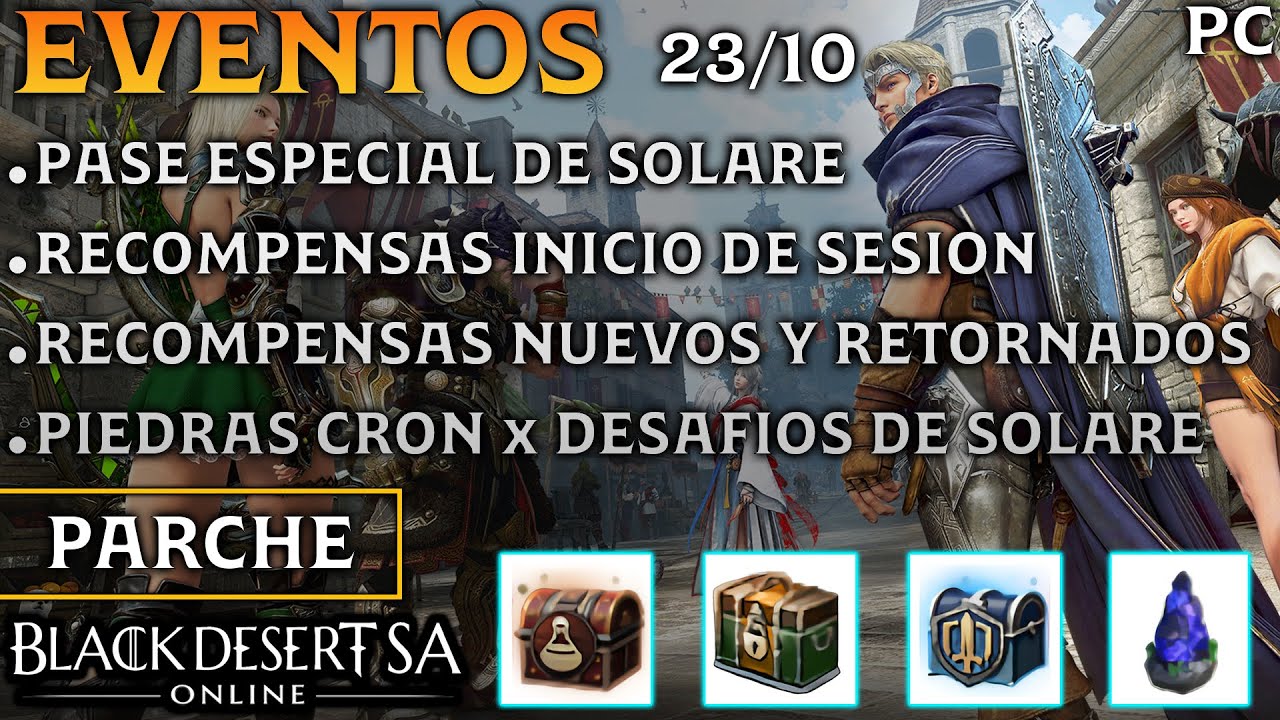 BLACK DESERT SA | EVENTOS | PASE ESPECIAL DE SOLARE | NUEVOS Y ...