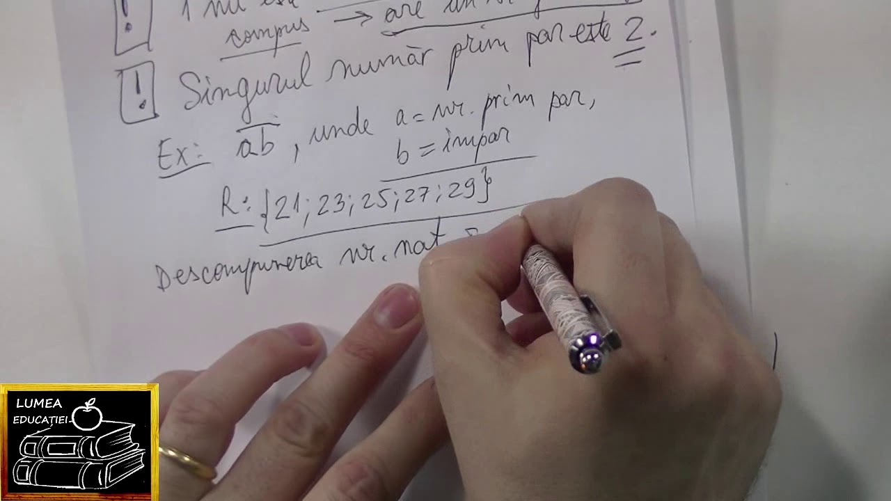 Lectia 6 (matematică gimnaziu): Numere - prime, compuse, pare, impare ...