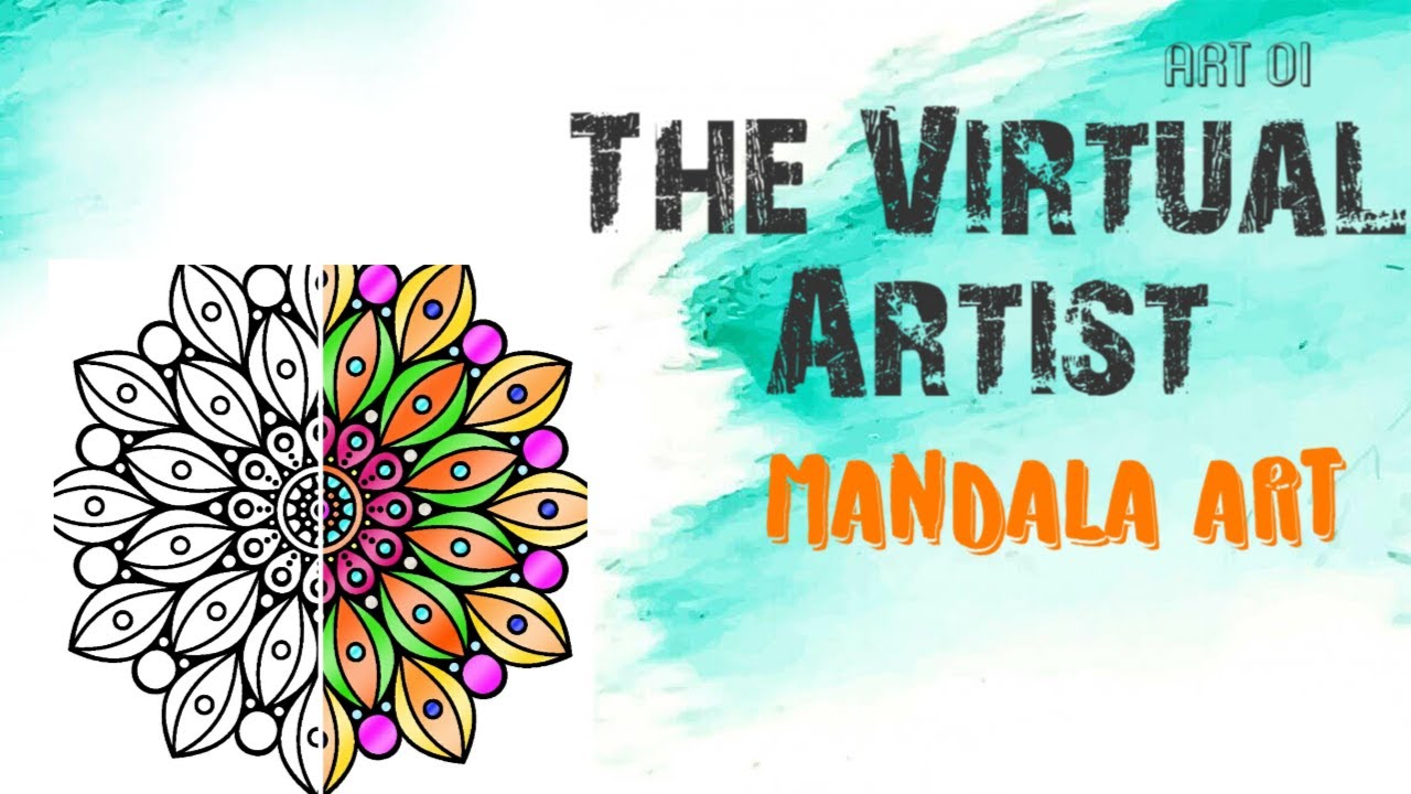 Virtual Mandala Art || Visual Satisfying Art || Art 01 - YouTube