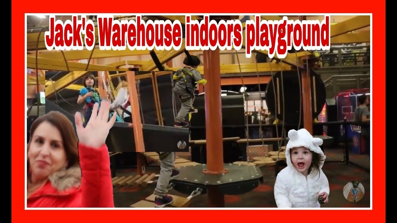 JACK'S WAREHOUSE, INDOORS PLAY GROUND ARCADE GAMES - YouTube