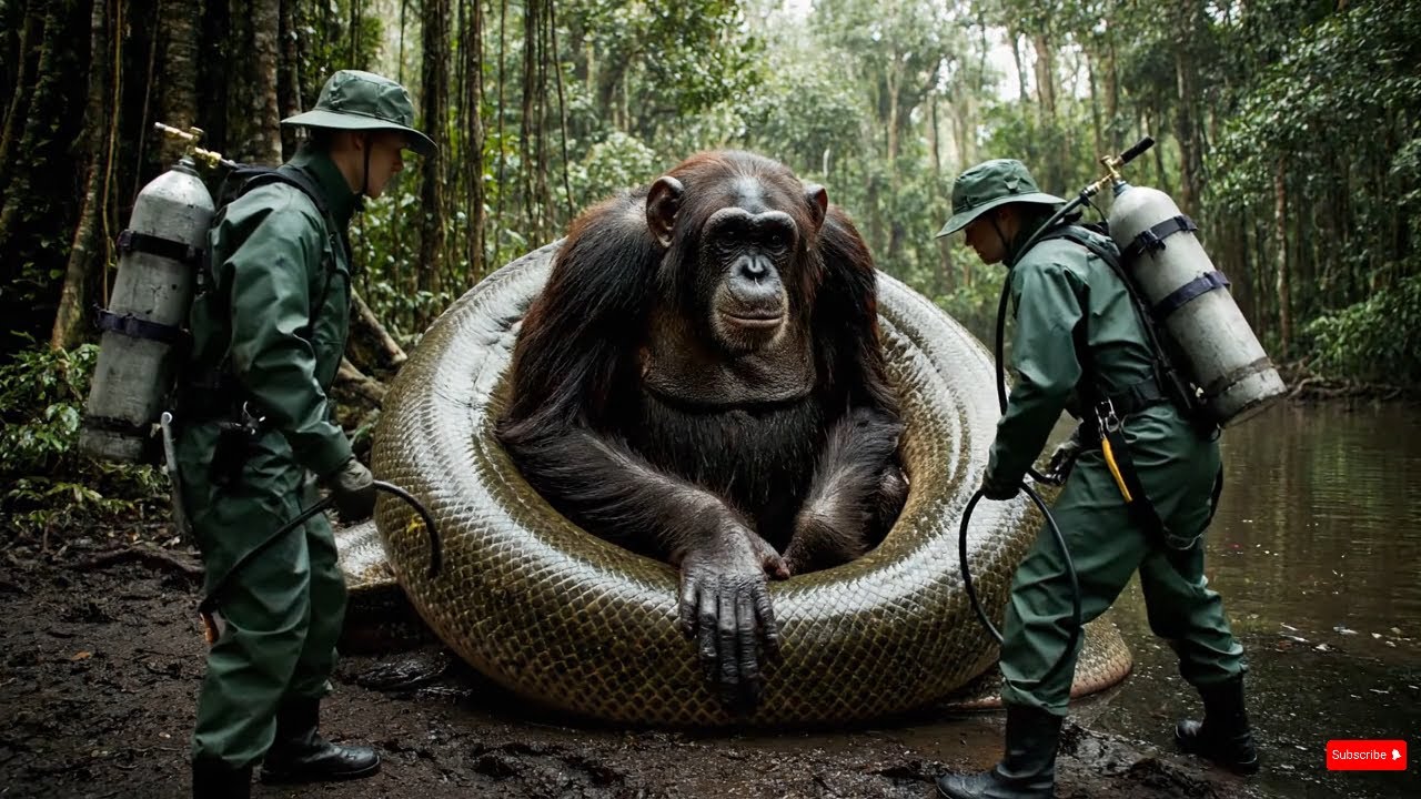resscue animal: Infant Chimp's Scream Leads to Daring Eel Rescue! - YouTube