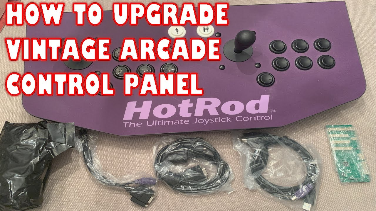 How To Upgrade Vintage Arcade Control Panel - YouTube