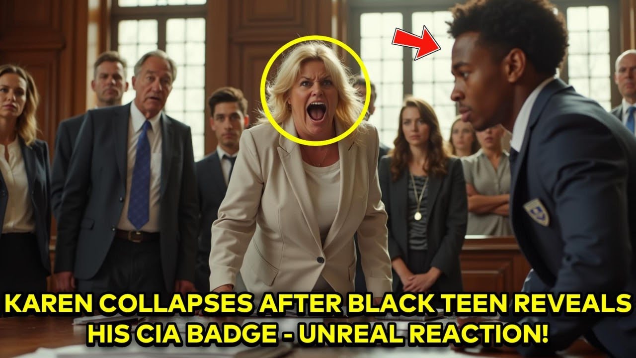 Karen Calls Cops on Black Teen — COLLAPSES When he Flashes His CIA ...