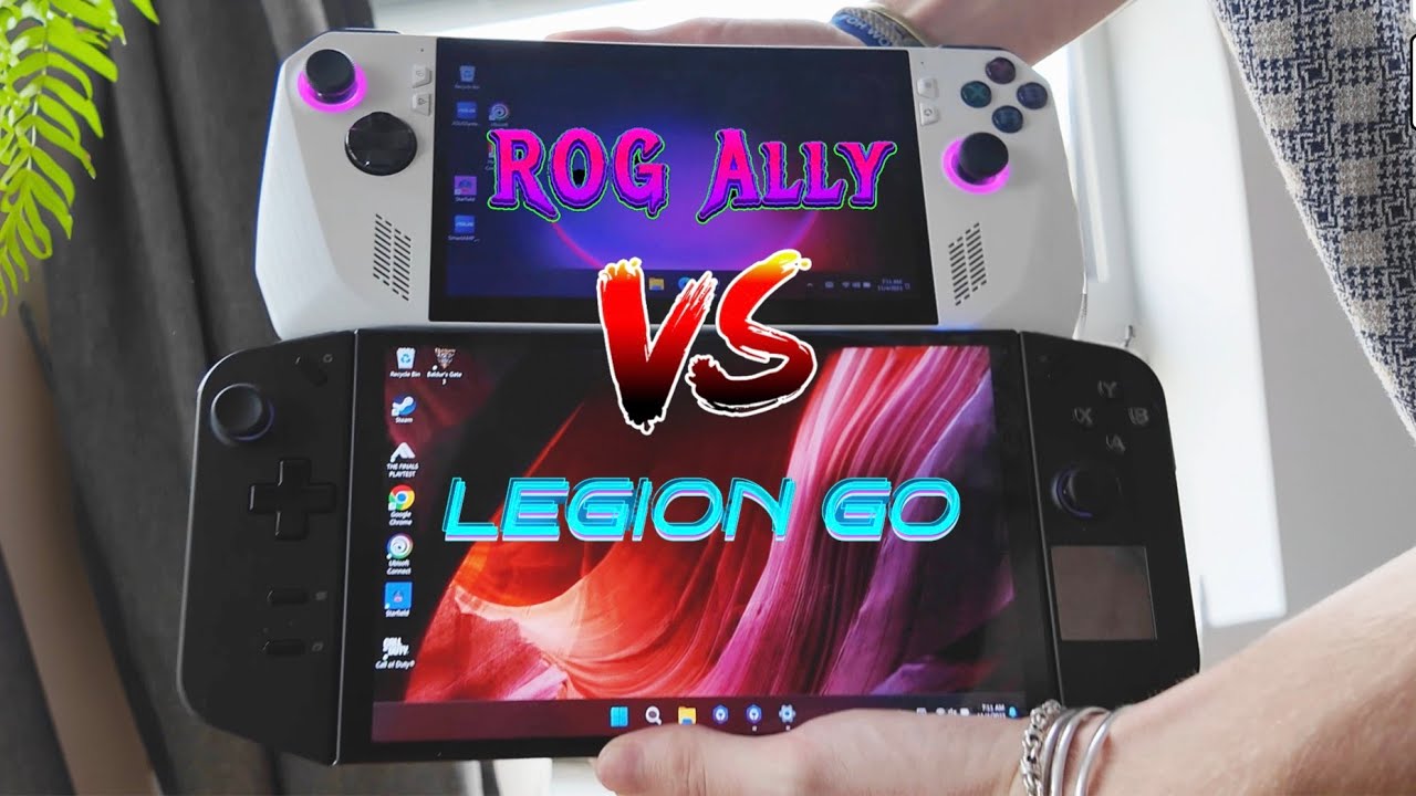 Legion Go vs ROG Ally - Battery, Speed test, Portability and more ...