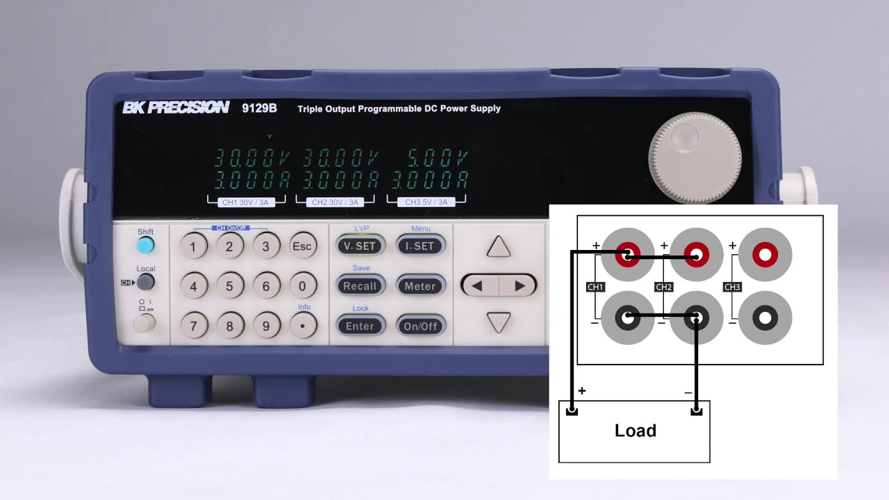BK Precision- 9129B – Economical Triple Output Programmable DC Power ...