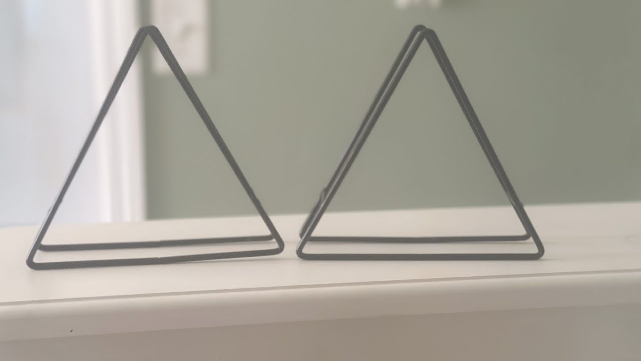 T Tulead Triangle Coaster Holder Black Coaster Holder review - YouTube