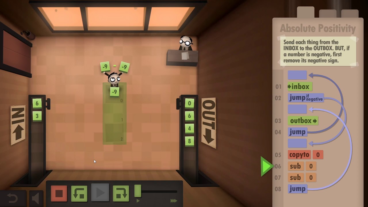 Human Resource Machine Level 16 Size Challenge Optimization - YouTube
