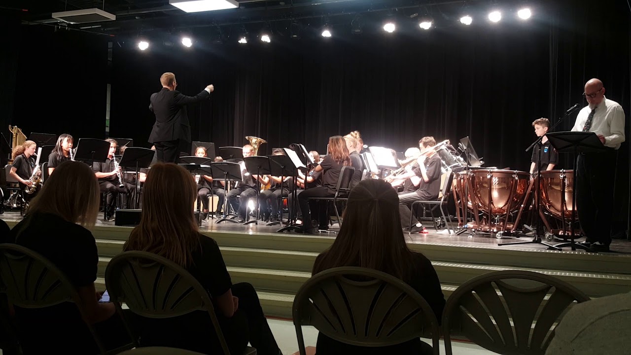 Creighton Middle School Spring Concert Band Performance 2018 - YouTube