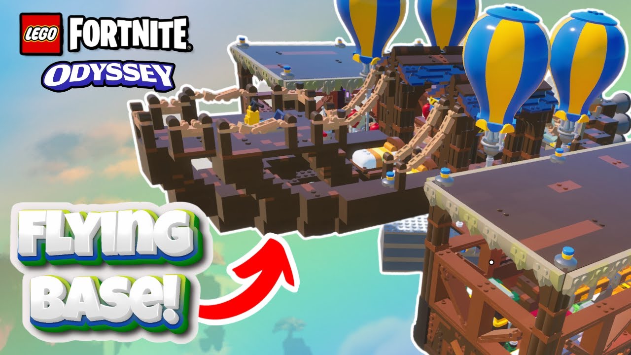 The ULTIMATE Flying Base in LEGO Fortnite! Tutorial - YouTube