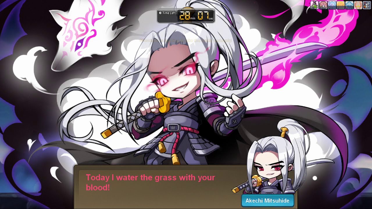 Aran vs Event Akechi Mitsuhide | MapleStory - YouTube