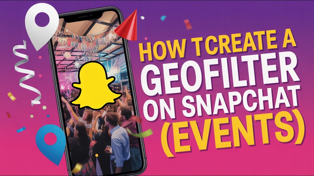 How to Create a Custom Geofilter on Snapchat (Events) - YouTube