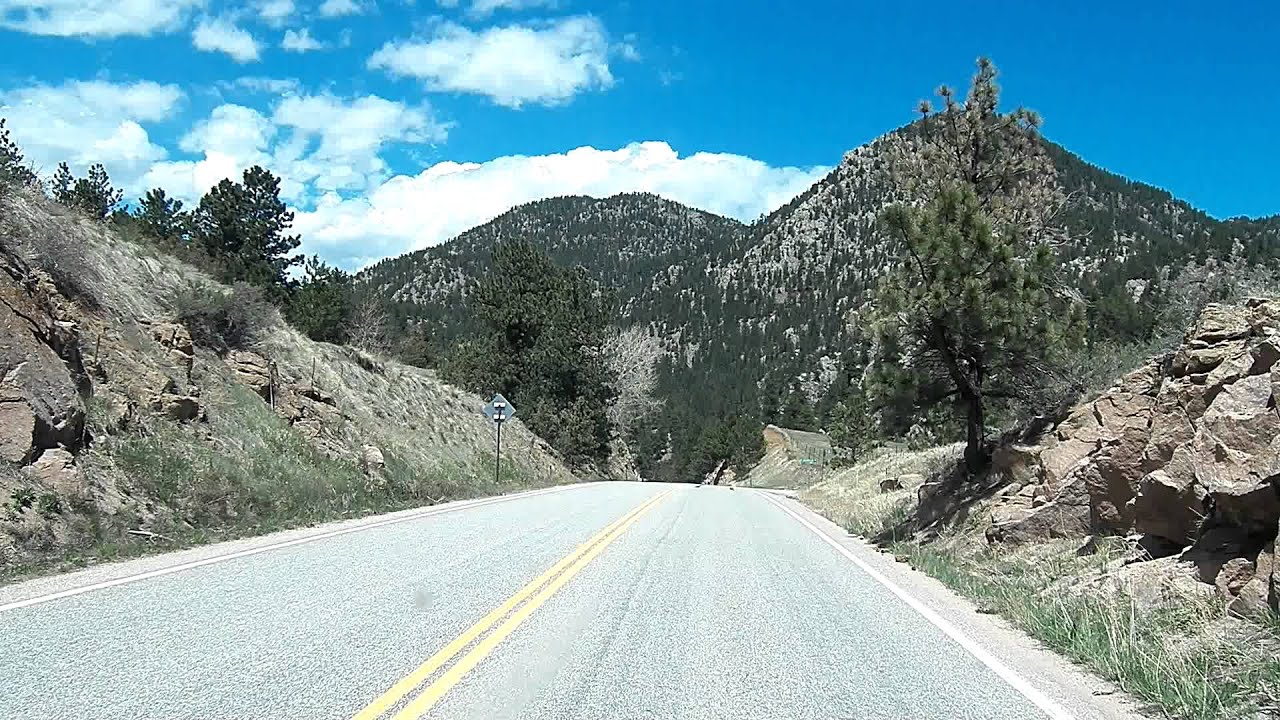 Colorado Highway 36 heading up to Estes Park - YouTube