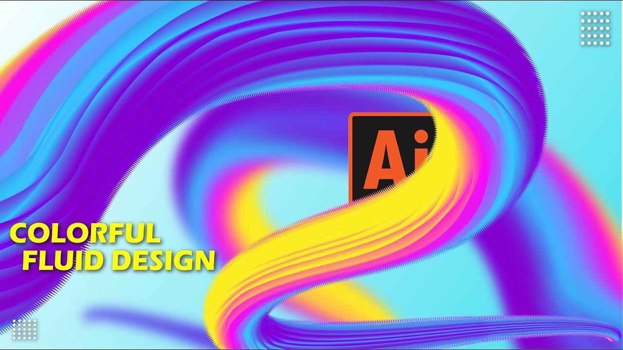 Graphic Design | Fluid Colors | Adobe Illustrator - YouTube