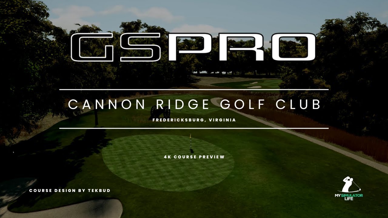 GSPRO Course Preview - Cannon Ridge - 4k Ultra 18 Hole Flyover - YouTube