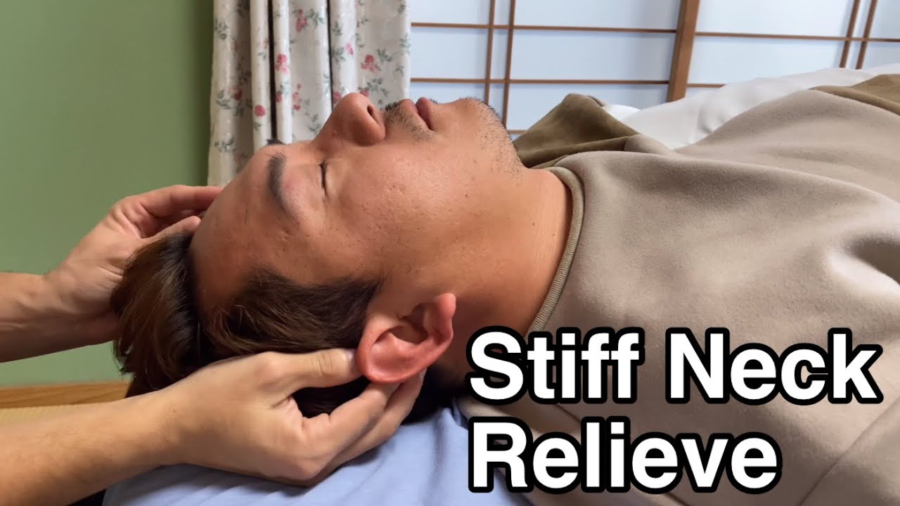 Manual therapy for stiff neck and head - YouTube