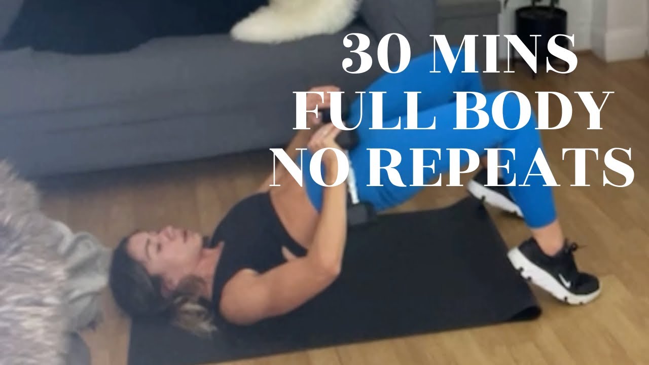 No repeats home workout || 30 exercises- kimmyfitness workout || full ...