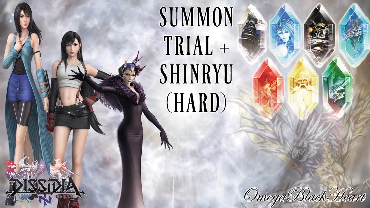 Dissidia: Final Fantasy NT- Summon Trial Hard & Shinryu (Ultimecia ...