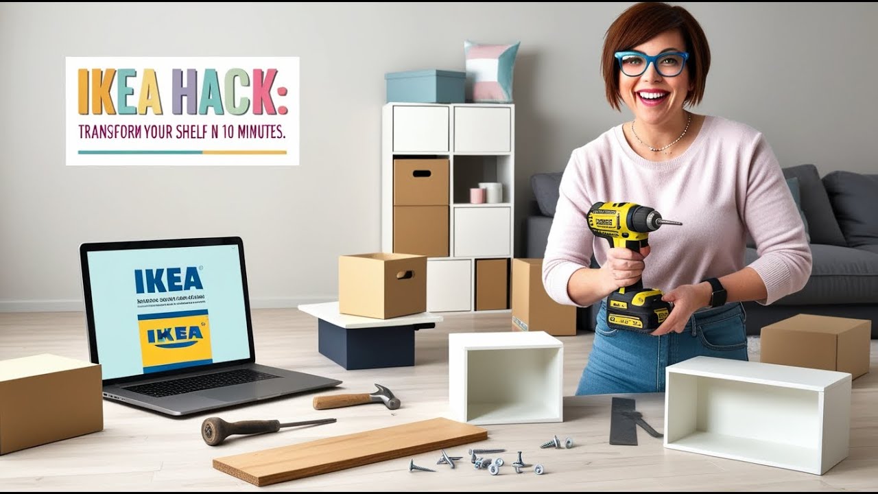 IKEA Hack: Transform Your Shelf in 10 Minutes! - YouTube