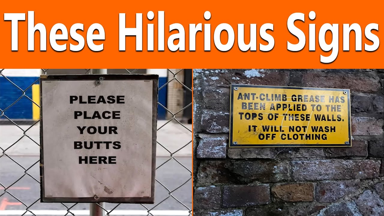 These Hilarious Signs That Went Totally Wrong 🤣 || Daily Joy - YouTube