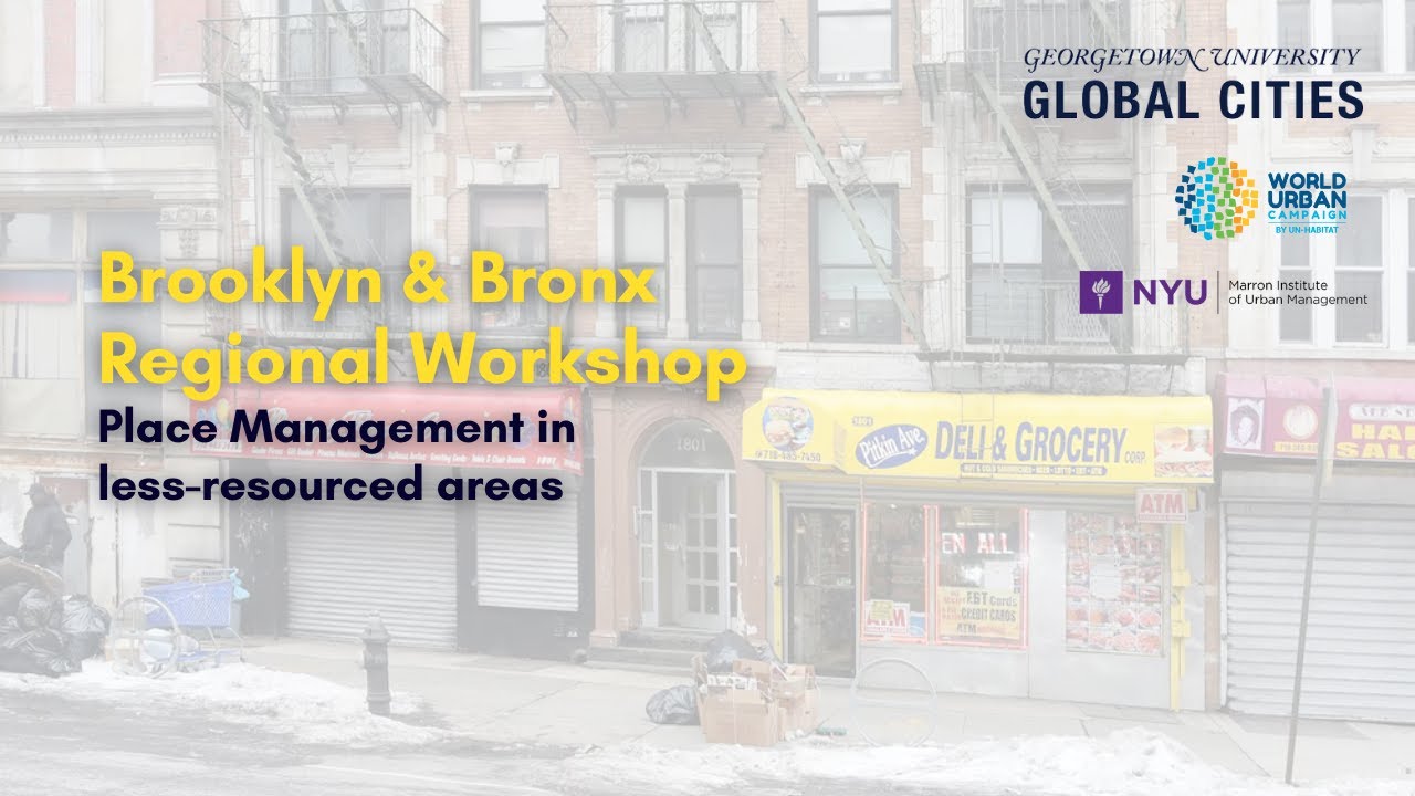 Brooklyn & Bronx (NYC) Regional Workshop: Entities of Place Management ...