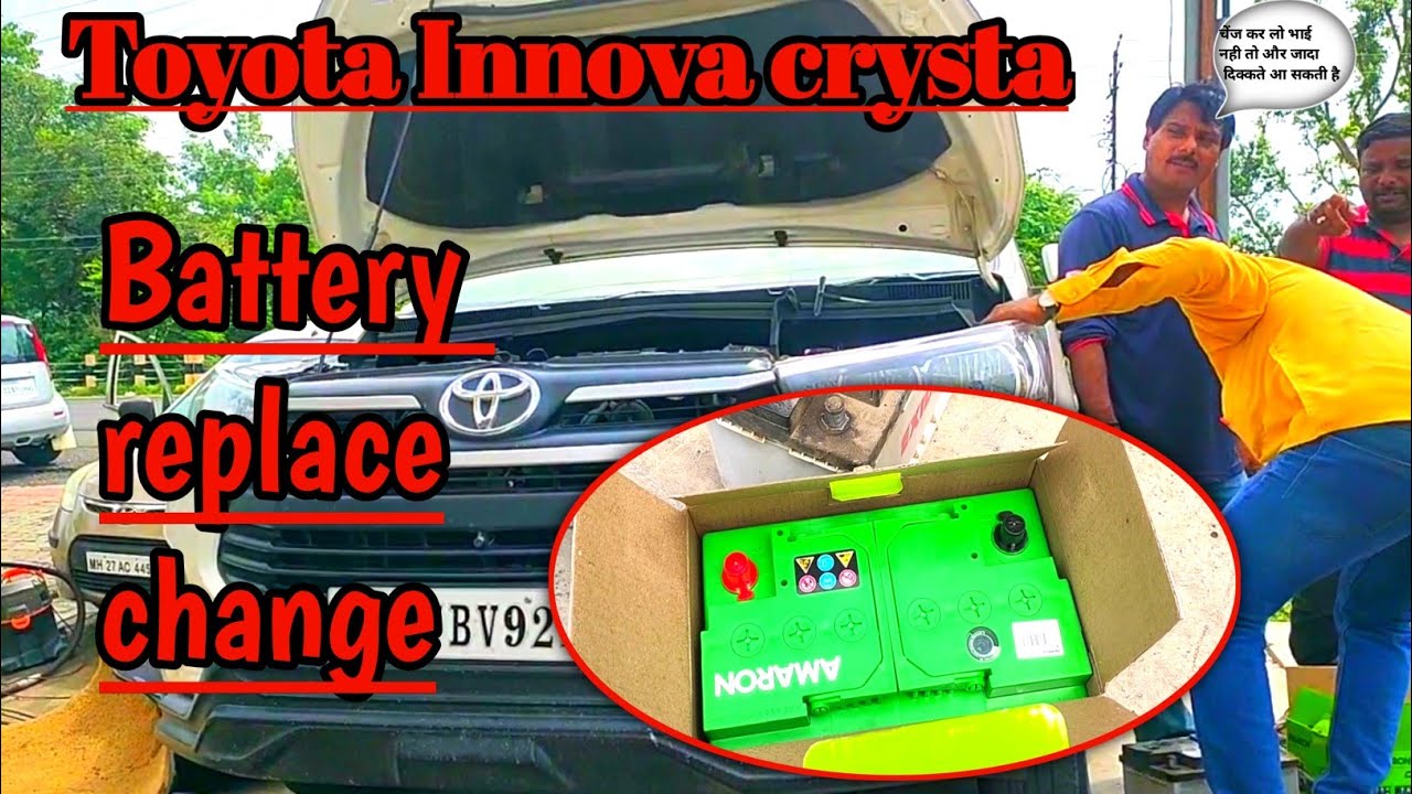 Toyota Innova crysta battery change | amaron battery 🔋 for Innova ...