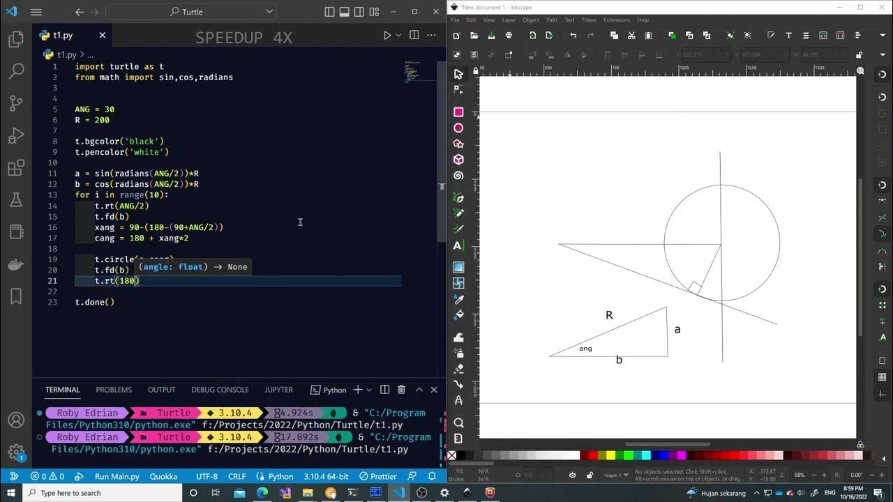 ASMR Programming - Python Turtle - Tinkering - No Talking - YouTube