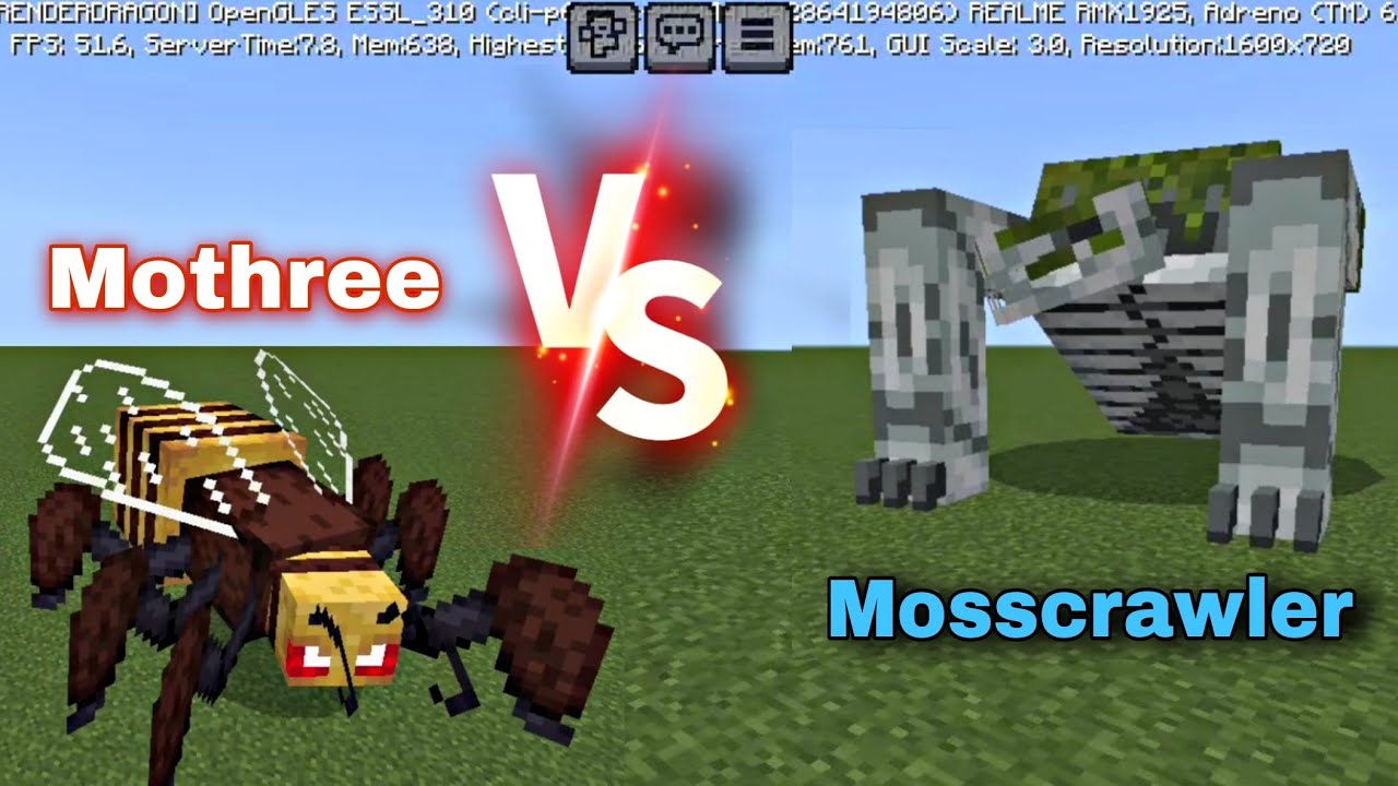 Minecraft's Most Epic Mob Battle: Mothree Vs. Mosscrawler - YouTube